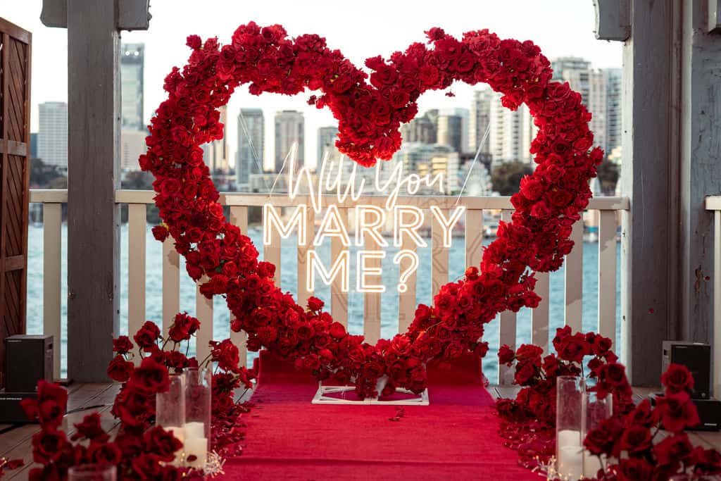 Heart Arch Marriage Proposal Austin Proposal Idea